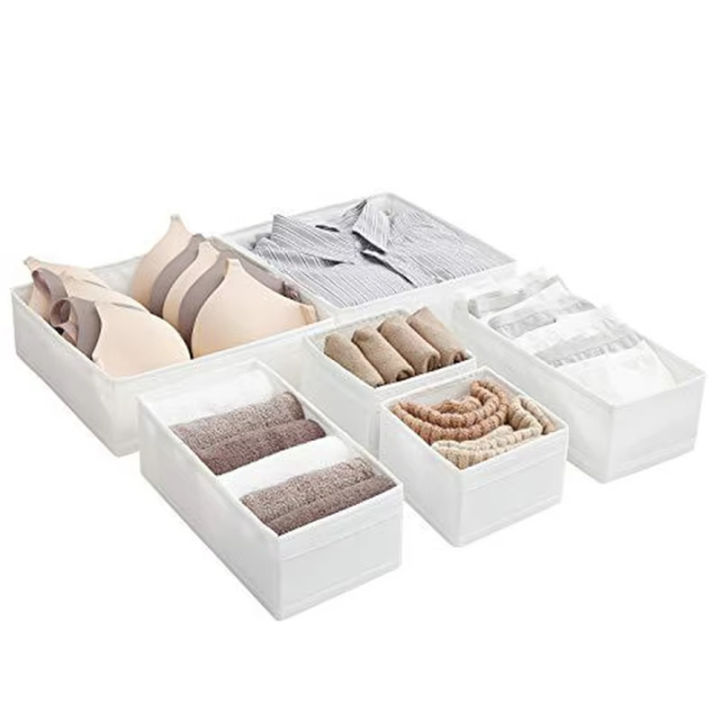 Foldable Drawer Organizers Oxford Underwear Storage Box Bra Socks ...