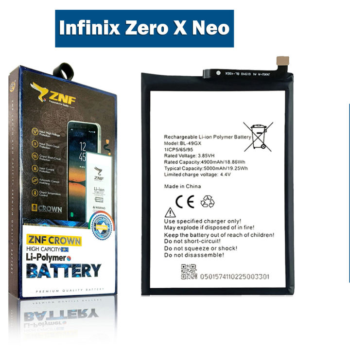 Infinix Zero X Neo High Performance Battery BL-49GX – Made By ZNF ...