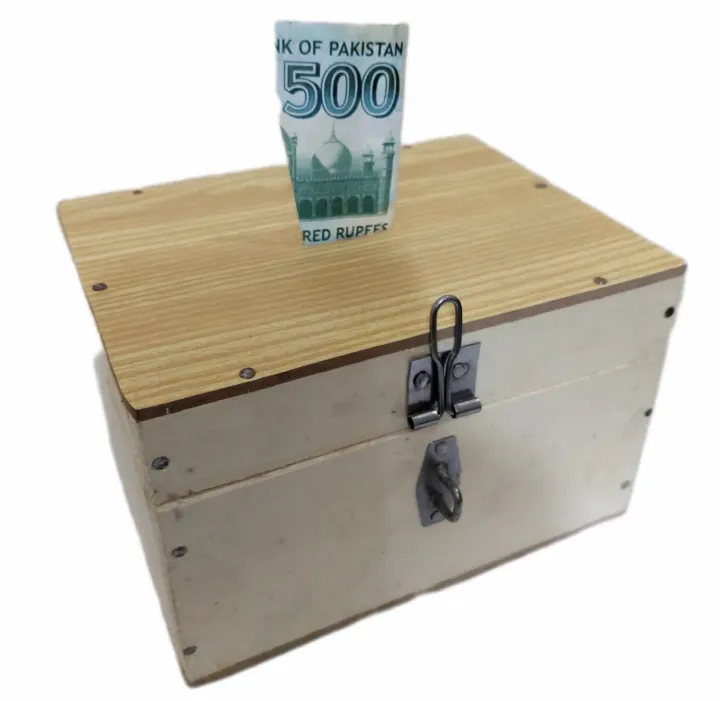 Handmade large woorden money box(glla) multi-purpose DIY gift box ...