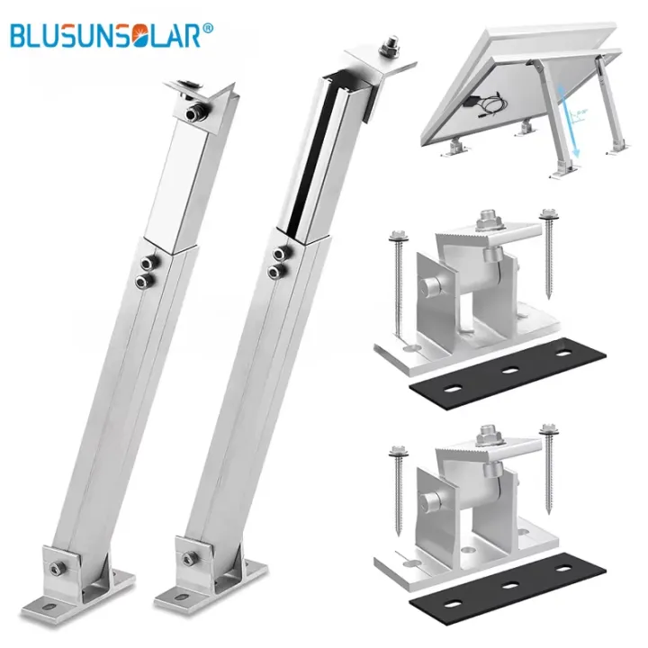 Solar Panel Foot Mount Adjustable Solar Panel Tilt Mount Bracket ...