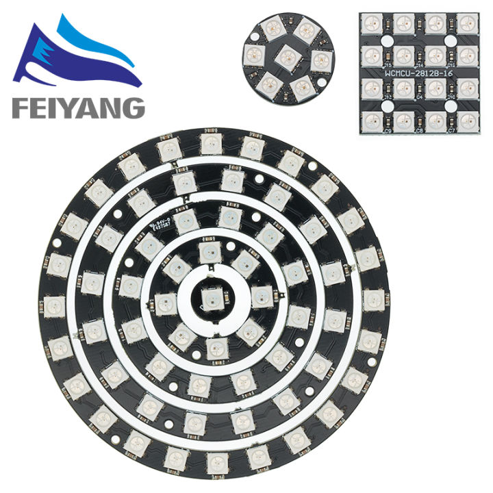 RGB LED Ring 1Bit 8Bit 12Bit 16Bit 24Bit WS2812 5050 RGB LED ...