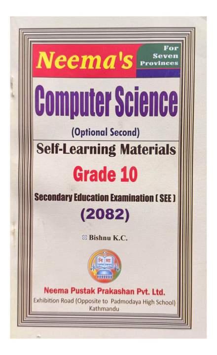 Neema's Computer Science Self-Learning Materials For Grade-10 SEE ...