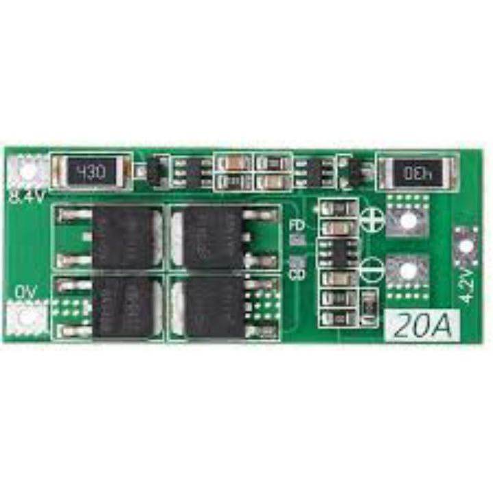 2S 20A 7.4V 8.4V 18650 Li-ion Lithium protection board/BMS board ...