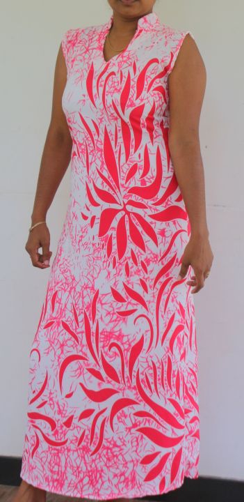 New frocks style for young and middle aged women, sleeveless, long ...