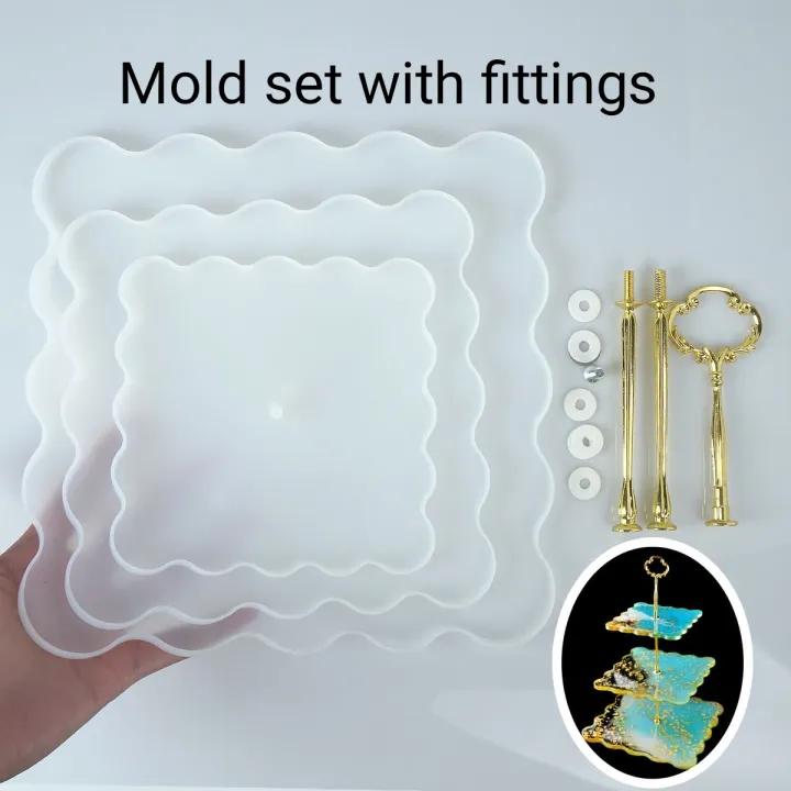 3 Tier resin mold for resin art (with fittings & without fittings ...