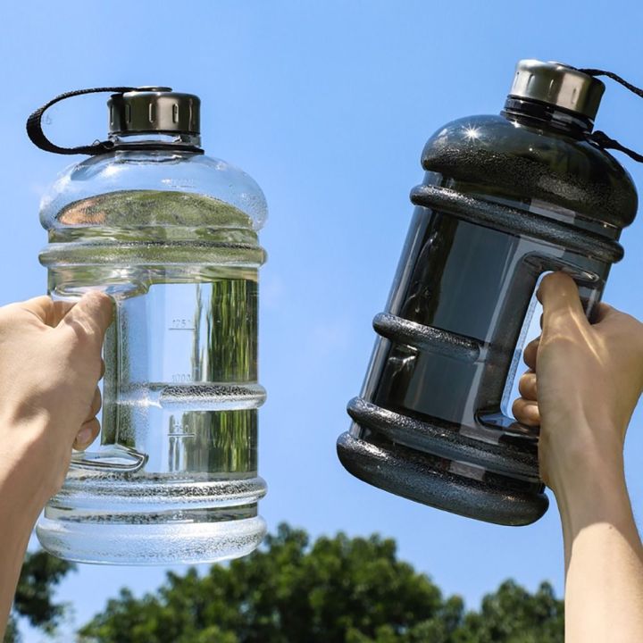 2L PETG Large Capacity Water Bottle Training Sports Workout Drink ...