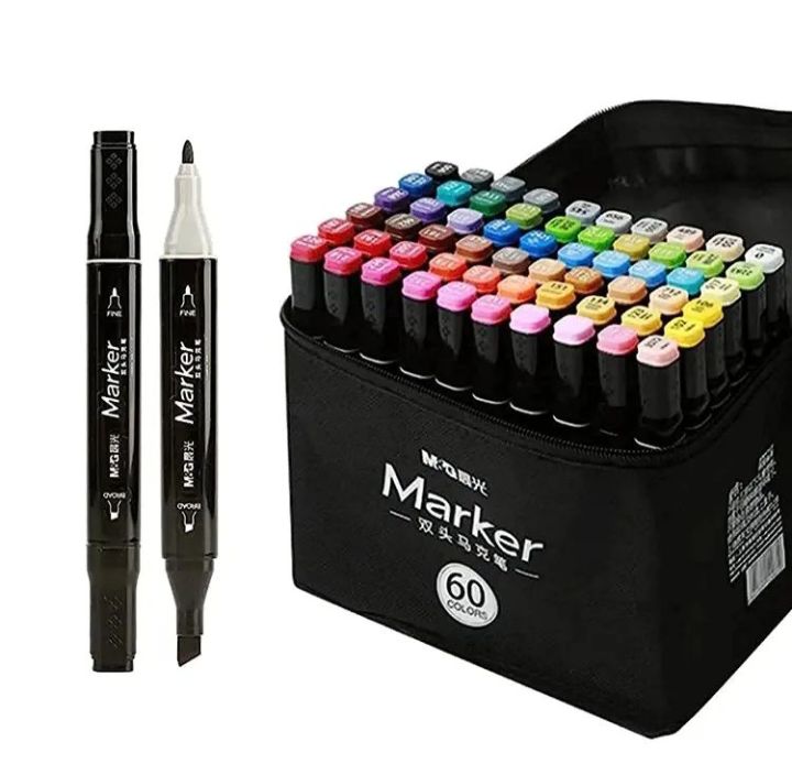 M&G Double-sided alllcoholic art marker 60 colour set Sketch Markers ...