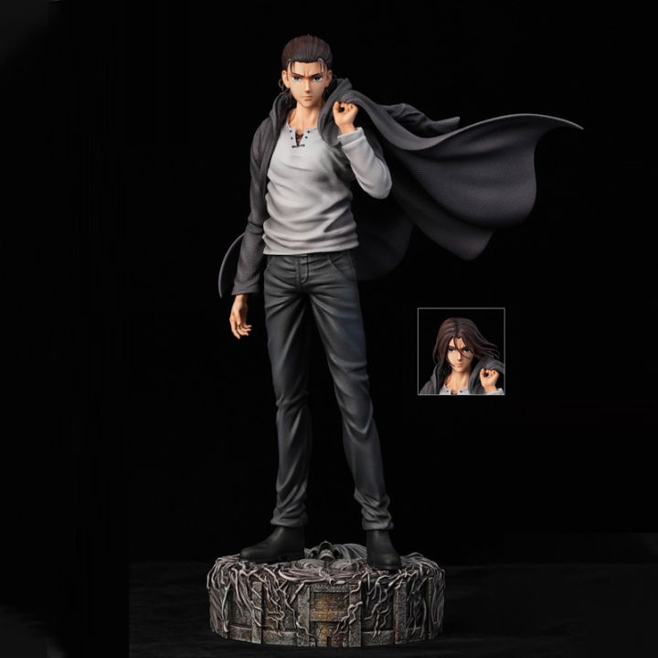 30cm Attack On Titan Gk Chikara Eren Jaeger Double Headed Statue PVC ...