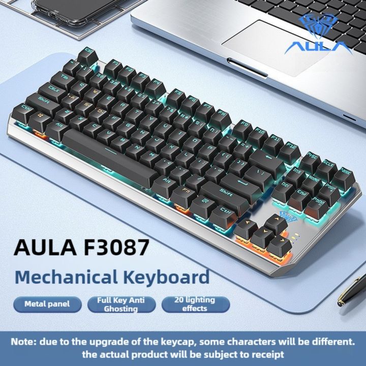 AULA F3087 Gaming Mechanical Keyboard Full Key Anti Ghosting RGB ...