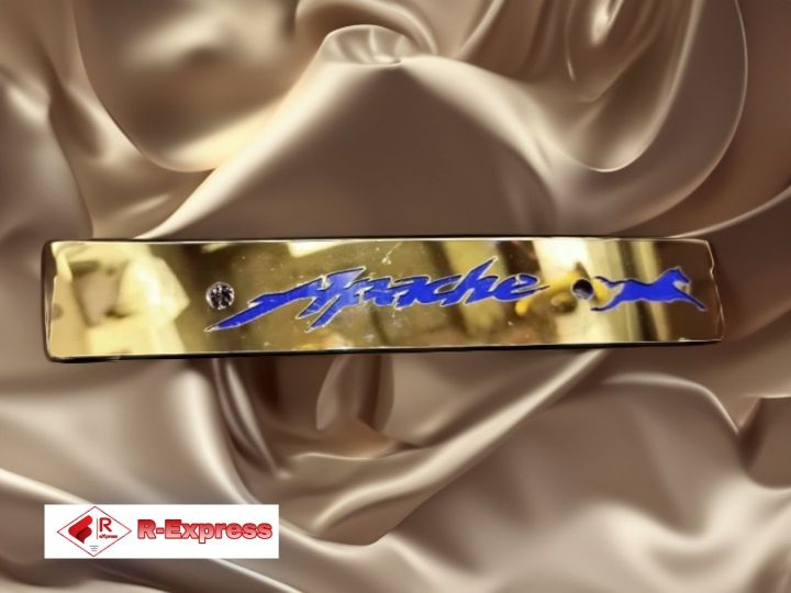 Apache metal front name plate logo | Daraz.com.bd