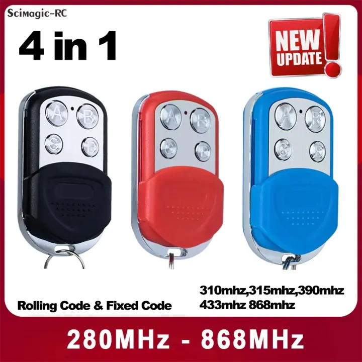 Universal 280-868MHz Garage Door Remote Control 433,92 868,35 Gate ...
