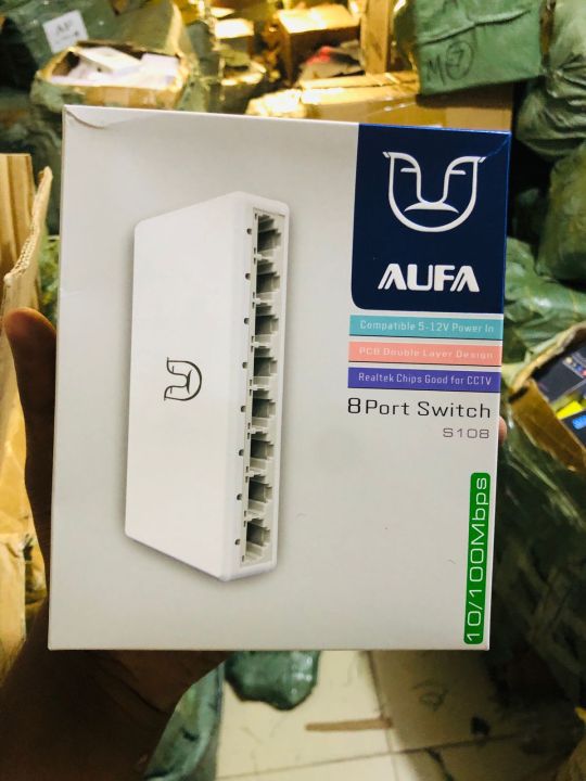 8 port switch aufa s108 10/100mbps | Daraz.lk