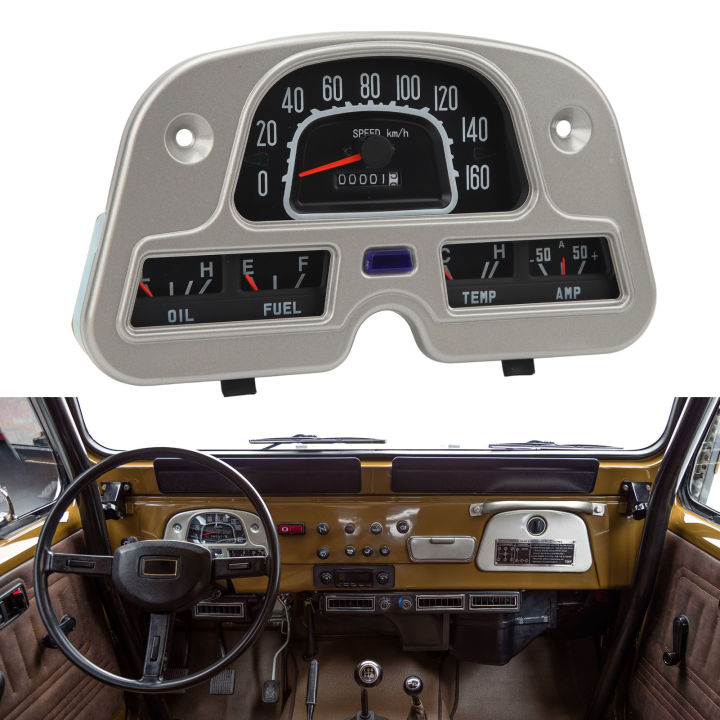 12V Meter Gauge Cluster Amp Meter Speedometer Gauge Instrument Panel ...