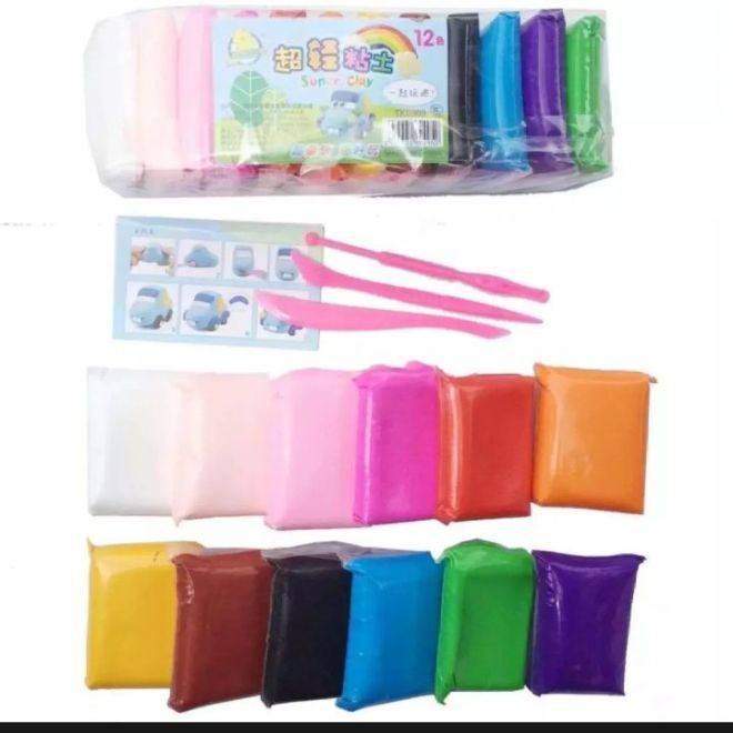 Soft Super Light Clay Modeling Air Dry Clay For DIY Handmade Toys ...