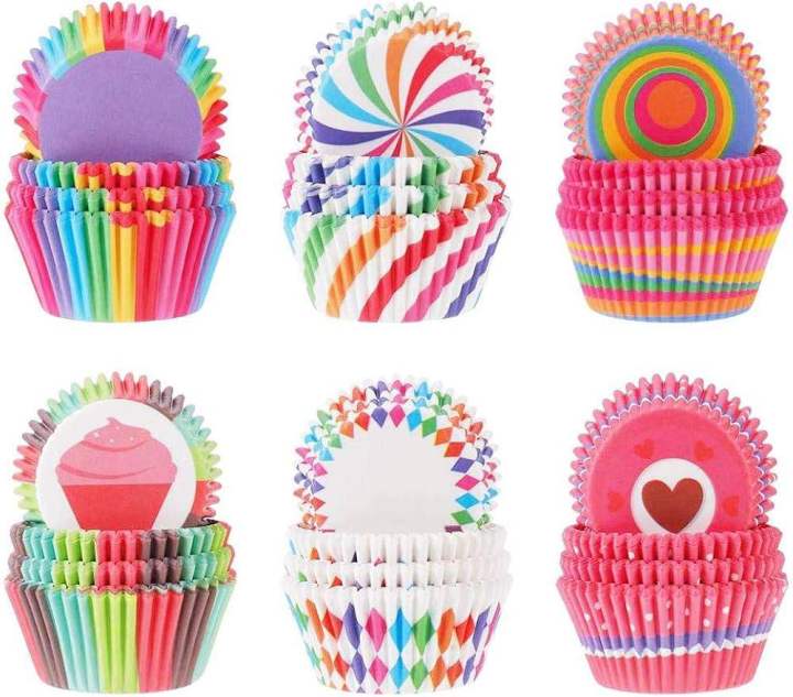 Mold Paper Cases Cake Decorating - 100Pieces - Multicolor | Daraz.com.bd