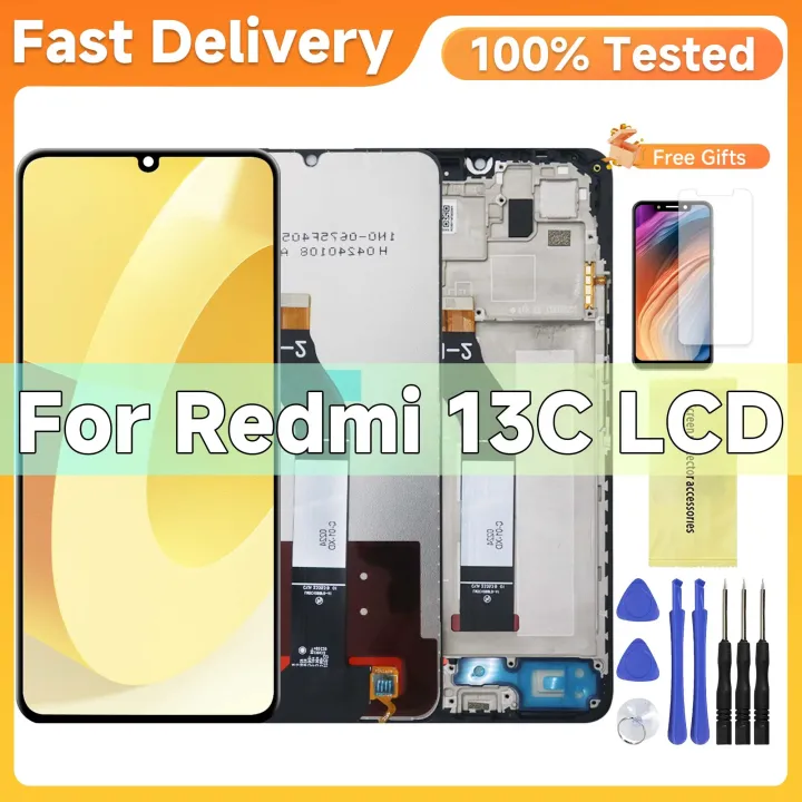 Original 6.74'' For Xiaomi Redmi 13C LCD 23100RN82L Display Touch Panel ...
