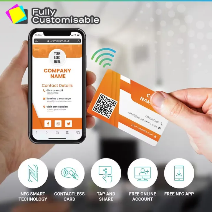 NFC SMART CARD | HIGH QUALITY CHIP | N-Tag215 | INFINITY CARD | Daraz ...