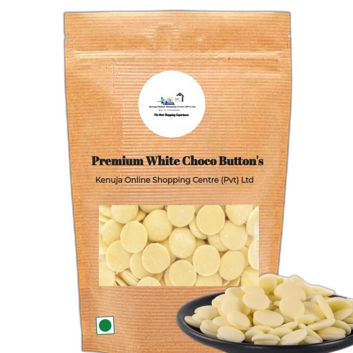 Cooking Chocolate Cake & Sweet Decorating Premium White Buttons 1 Kg ...