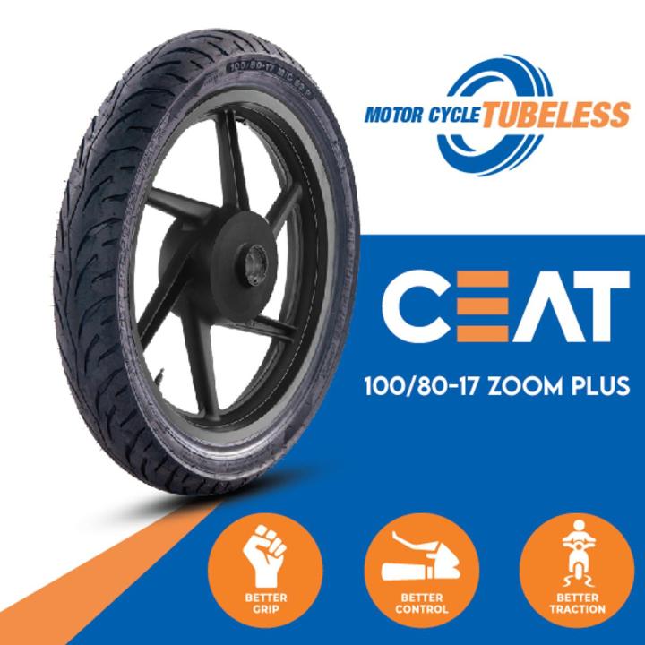 CEAT 100/80-17 Zoom Plus F Tubeless Tyre For Bikes | Daraz.com.np