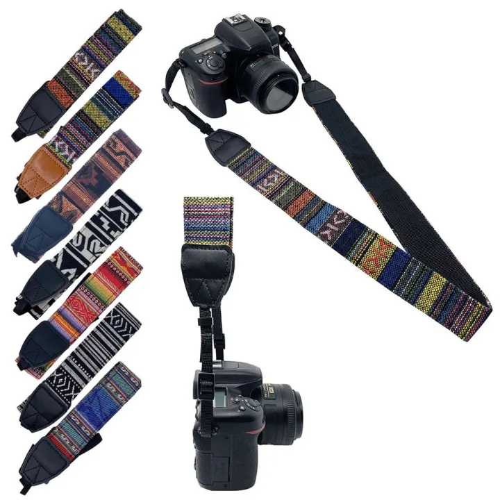 1pc Camera Strap Belt Adjustable Vintage Camera Strap Shoulder Neck ...