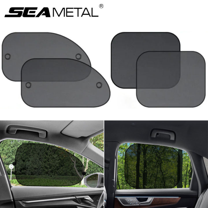 SEAMETAL Car Sun Shade Side Window Curtain Front Rear Window Sunshade ...