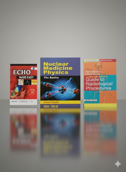 set of 3 Books RIT Guide to Radiological procedures Echo Made Easy Atul ...