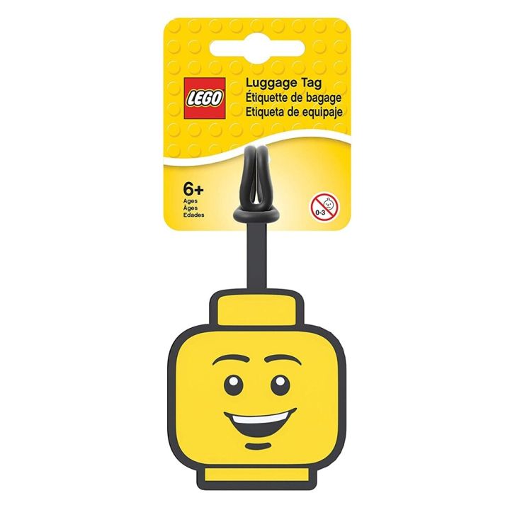 Lego iconic boy face luggage tag | Shop.com.mm