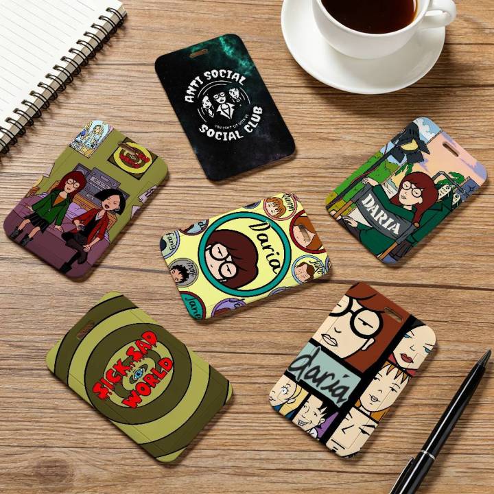 Cartoon D-Darias Card Holder Employee Card Cover Lanyard Work Business ...