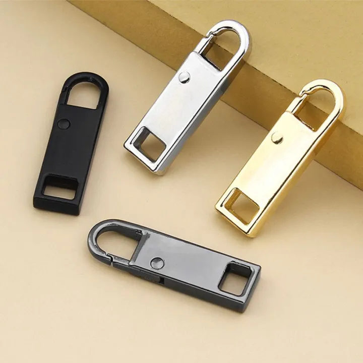 5pcs Metal Zip Detachable Metal Zipper Head Zipper Pull Instant Zipper ...