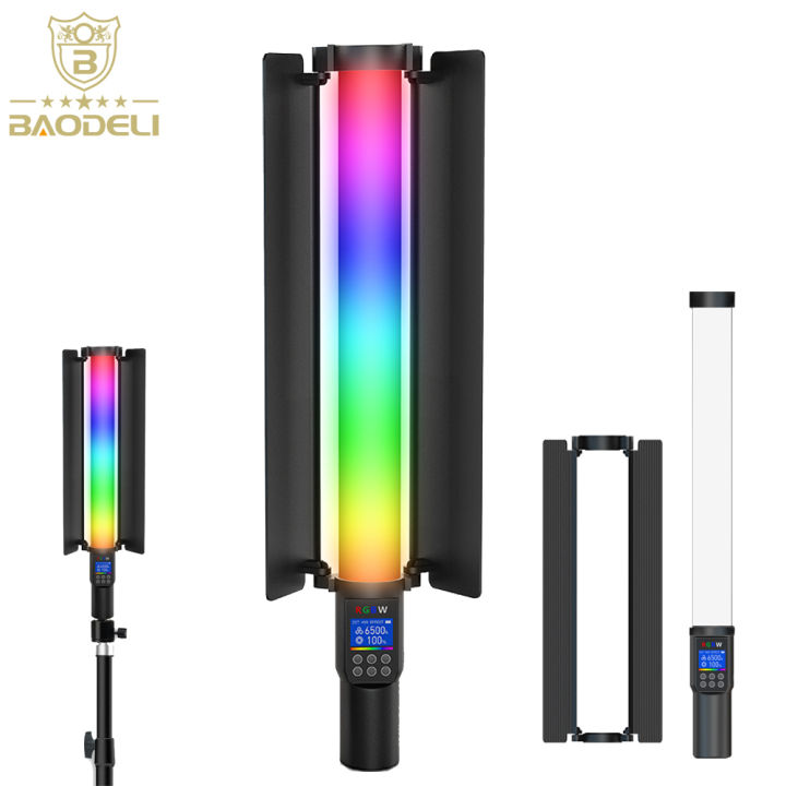 RGB Photography Lighting Video Light Stick Wand With Tripod Stand Party ...