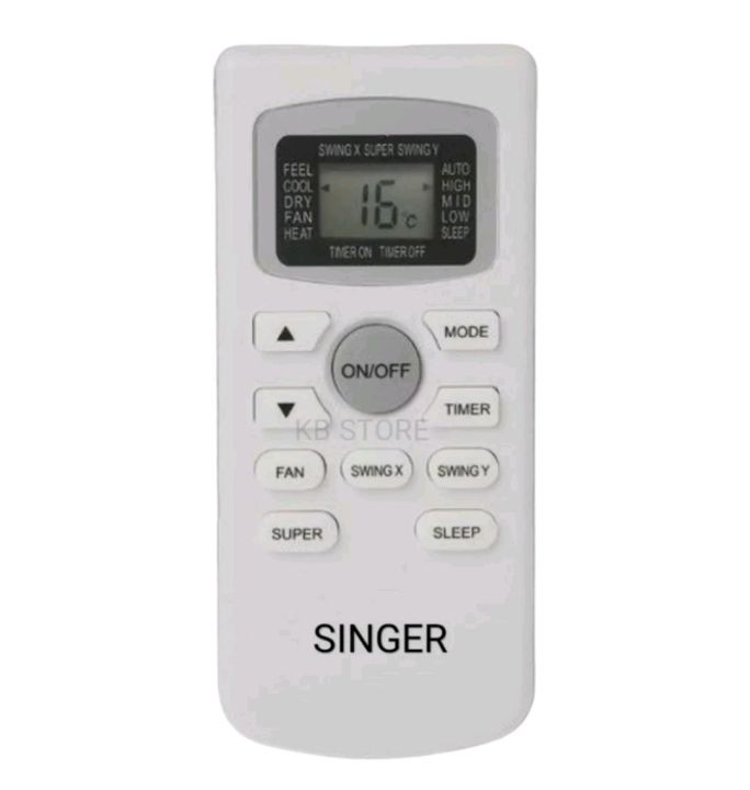 Air-conditioning Remote Control For Singer Ac | Daraz.com.bd