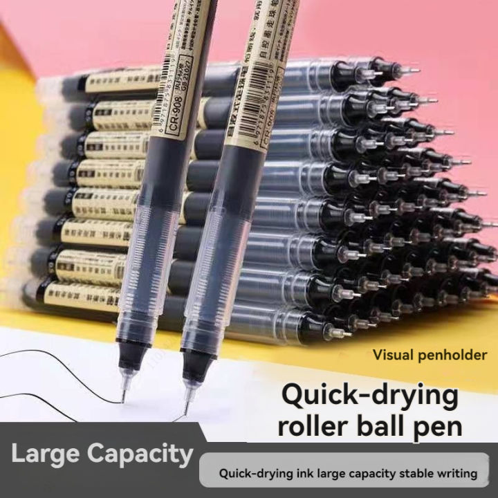 5-10Pcs/set Needle Type Gel Pens Black/Blue/Red Straight Liquid ...