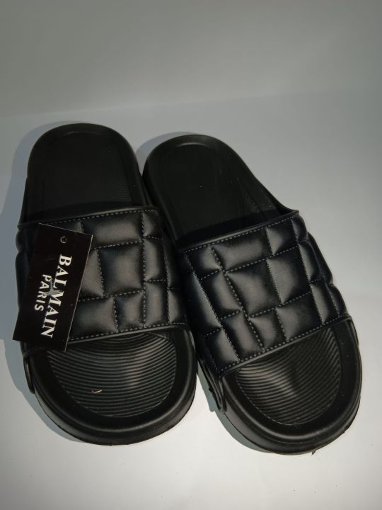 BALMAN Slippers For Men Comfortable And Flexible Black Colour | Daraz.pk