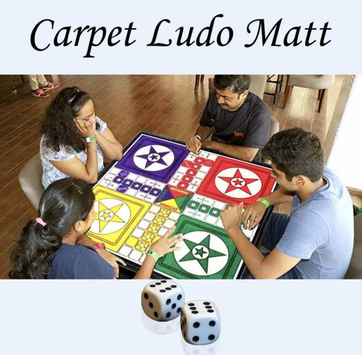 Carpet Ludo Game Mat | Large Size Soft Carpet Ludo Board | Best Quality ...
