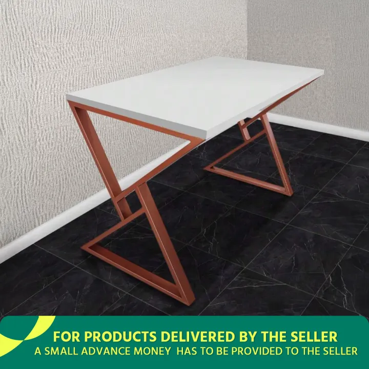 Contemporary Reading Writing Laptop Desk with Metal Base and Engineered ...