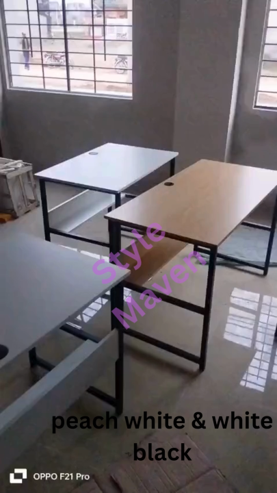 Multicolor PC, laptop and study table with bookshelf, elegant gaming ...