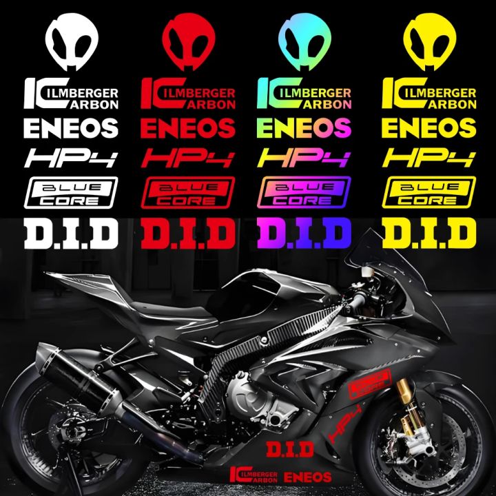 Reflective Motorcycle Stickers Racing Motorcycles Tank Helmet Moto ...