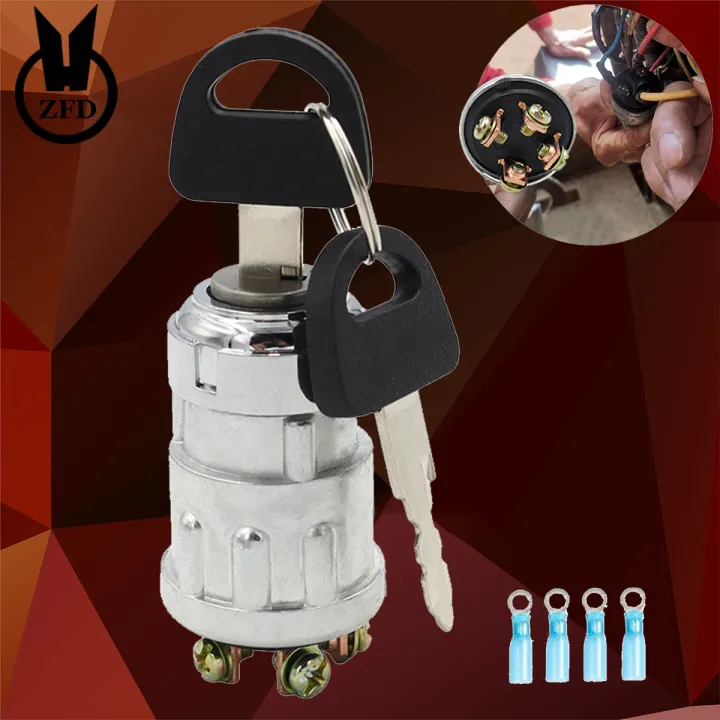 Universal Car Boat 12V 4 Position Ignition ON/OFF/Start Ignition Switch ...