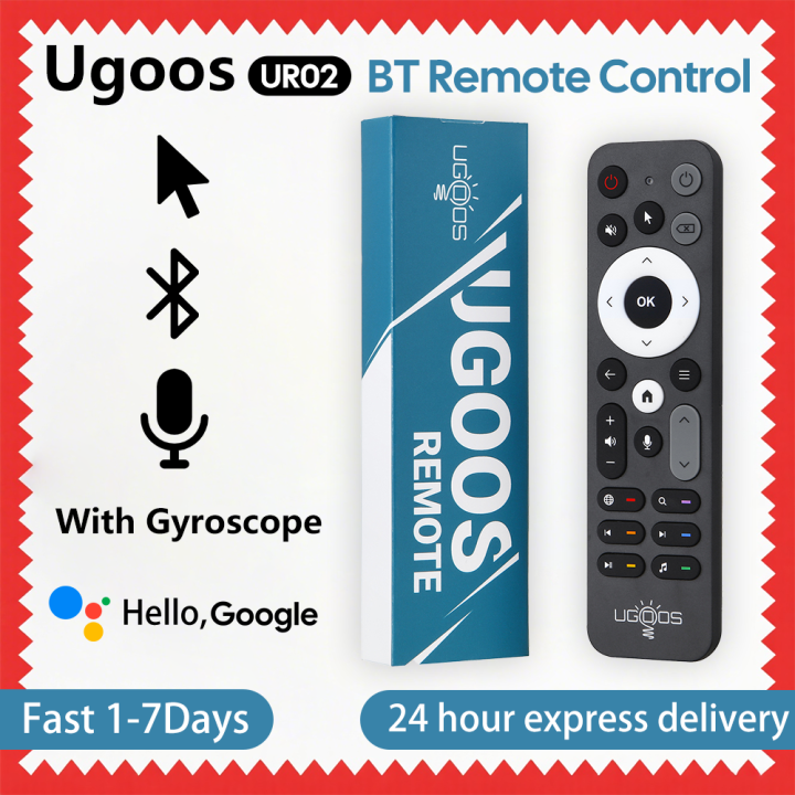 Original UGOOS UR02 BT Remote Control Replacement for Ugoos TOX1 TOX3 ...