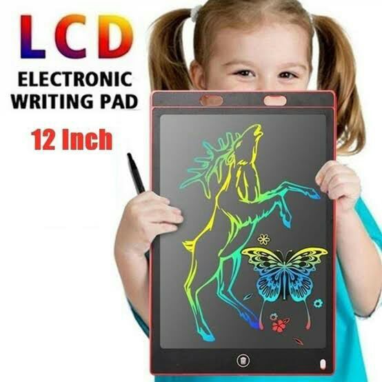 12 Inch LCD Educational Writing Tablet for Kids, multi coloured Writing ...