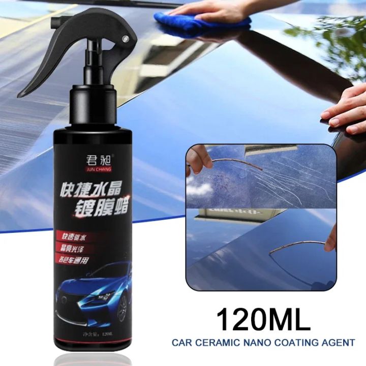120ML Car Ceramic Nano Coating Agent Coatin Nano Crystal Hydrophobic Layer Polishing Paint ...