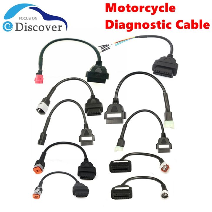 OBD2 Motorcycle Diagnostic Cable For OBD2 Connector Motorcycle Motobike ...