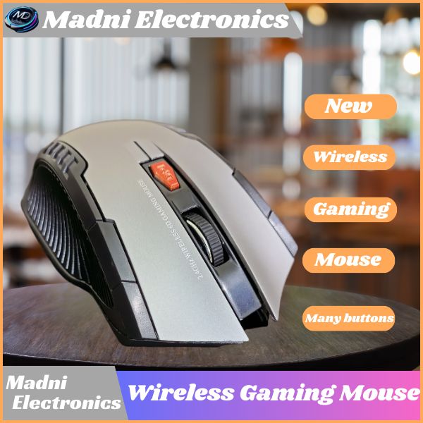 2.4GHz Wireless Gaming Mouse | 1600DPI Optical Mouse | 6 Buttons Gaming ...