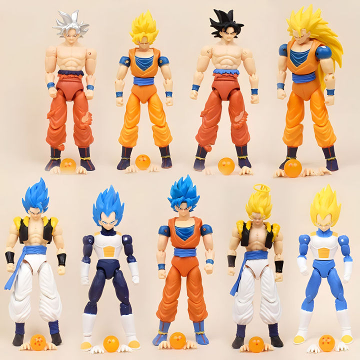 Dragon Ball Action Figure SHF Super Saiyan Anime Figurine Movable and ...