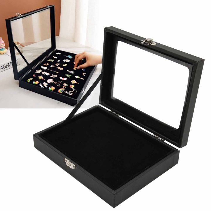 Dustproof Pin Display Case Pin Display Case Orderly Storage Transparent ...