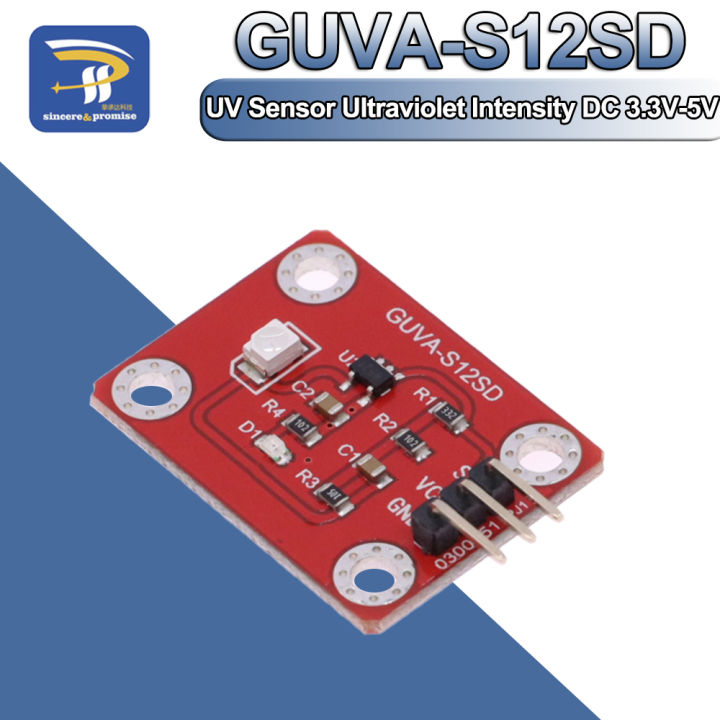 UV Sensor 240-370nm GUVA-S12SD 3528 Solar Ultraviolet Intensity Module ...