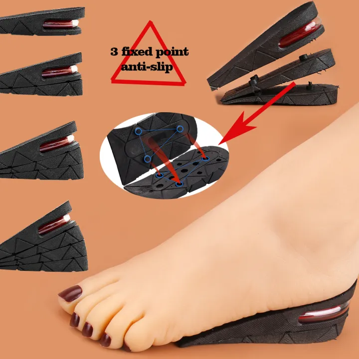 Multilayer heightening half pad Insoles Heighten Growing Soles Lift ...