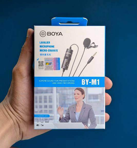 Original BOYA BY-M1 -3.5mm Condenser Professional Lavalier Lapel ...