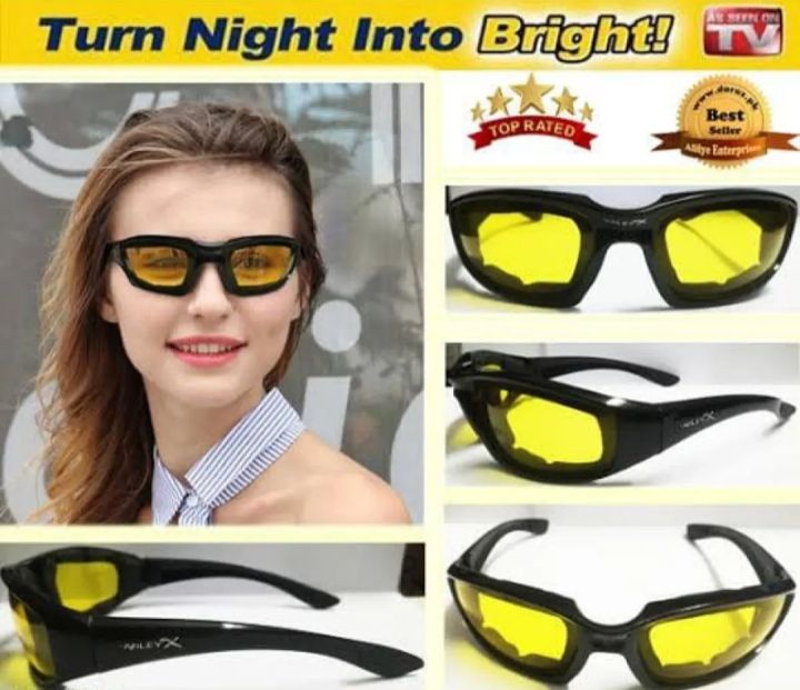 HD Night & Day Vision Glasses Clear View For Driving & Other Activities ...