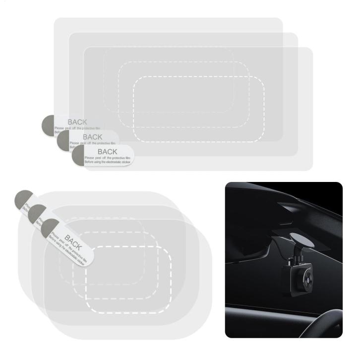 Dashcams Windshield Mount Sticker 6pcs Screen Sticker Films ...